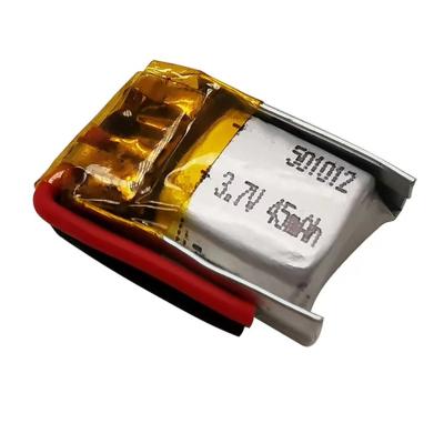 Cina I KC a basso rumore degli auricolari TWS hanno approvato la batteria 3,7 V 45 mAh 501012 ai polimeri di Li in vendita