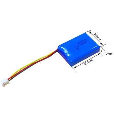China Wieder aufladbarer 502535 Batterie-Satz kc IEC62133 400mAh 7.4V Lipo genehmigte zu verkaufen