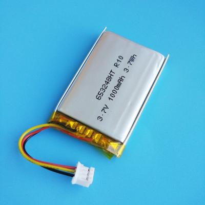 China GPS-Verfolger 3.7V 653248 Li Ion Battery Pack, 1000mah kleines Li Polymer Battery zu verkaufen