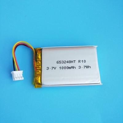 China GPS-Verfolger 3.7V 653248 Li Ion Battery Pack, 1000mah kleines Li Polymer Battery zu verkaufen