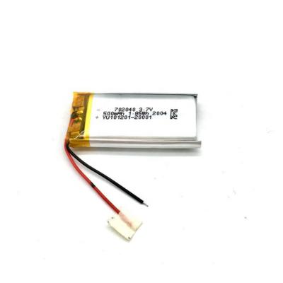 China Kc-CER 702040 3.7v 500mah Lithium-Polymer-Batterie für Überwachungsgerät zu verkaufen