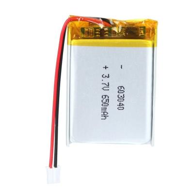 UN38.3 Lipo Battery Pack , 650mah 3.7v Lithium Polymer Battery