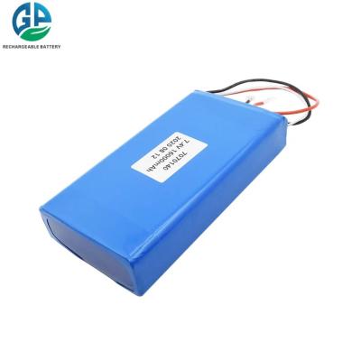 China Hoog - de Batterijpak kc 7070140 van de dichtheidsenergie 16Ah 7.4V 16000mAh 2S1P Lipo Te koop