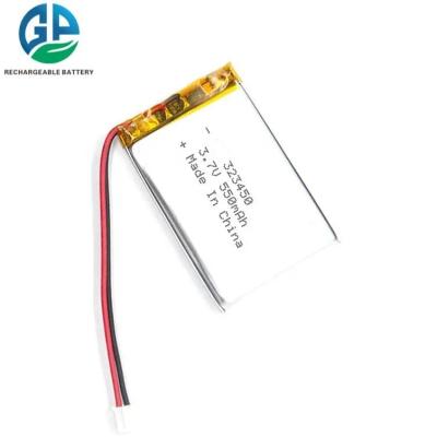 China 323450 Oplaadbare batterij Lithium Polymer Mini Ups 550mah 3.7v 5v Te koop