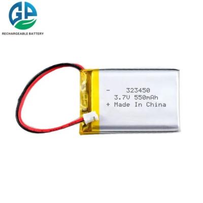 China 323450 Oplaadbare batterij Lithium Polymer Mini Ups 550mah 3.7v 5v Te koop