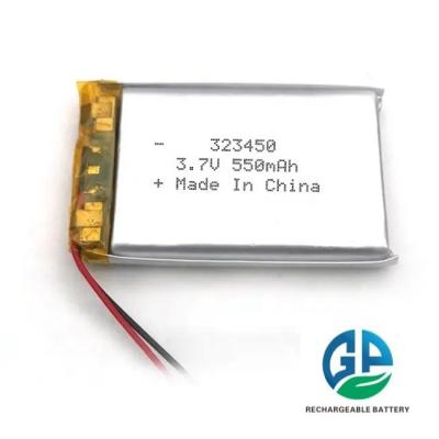 China 323450 Oplaadbare batterij Lithium Polymer Mini Ups 550mah 3.7v 5v Te koop
