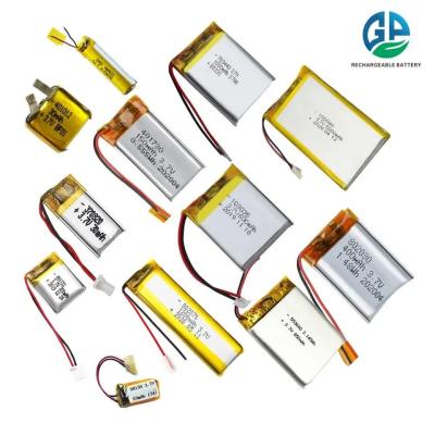 Cina Alta capacità 3.7V 1250mAh Batteria polimerica agli ioni di litio 102550 500 volte Batteria ricaricabile in vendita