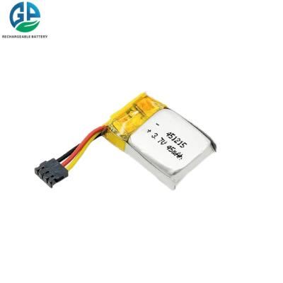 China Rechargeable Lithium Ion Battery Pack 3.7v 45mah 451215 Lithium Polymer Battery With PCM for sale
