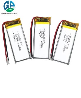 China Kc Approved Lipo Polymer Battery 3.7v 402050 380mah for sale