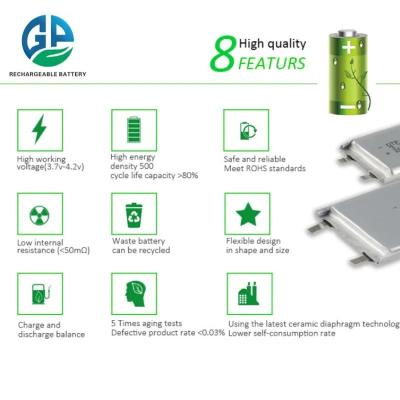 China 894472 3.7v  3200mah Rechargeable Li Ion Battery Pack For Drone for sale