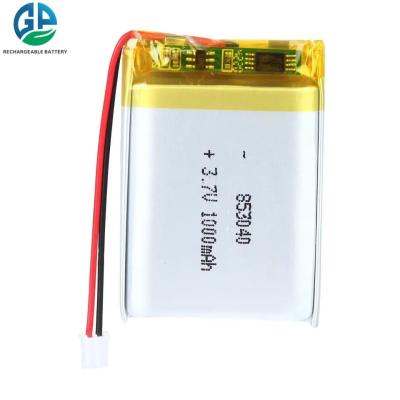China 853040 3,7 Volt Wiederaufladbare Batterie 1000mah zu verkaufen