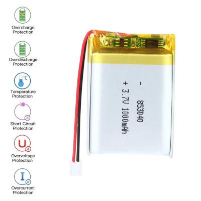 China 853040 3,7 Volt Wiederaufladbare Batterie 1000mah zu verkaufen