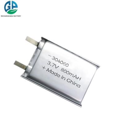 China 304060 Lithium Polymer Battery Pack 3.7v 800mah for sale