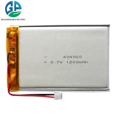 China 3.7v High Capacity Rechargeable Lithium Polymer Battery 404060 1200mah Small for sale