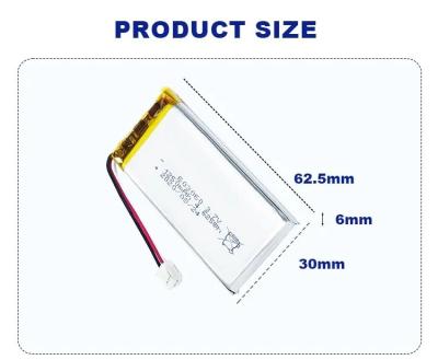 China Gpe603060 Wiederaufladbare Batterie 603060 1250mAh 3,7v Polymer-Lithiumbatterie zu verkaufen