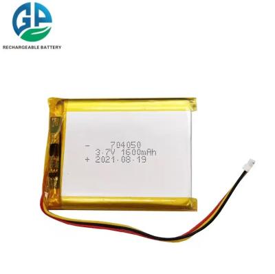 China KC IEC62133 Genehmigung 704050 3.7v 1600mah Wiederaufladbare Polymer-Lithium-Lipo-Batterie mit Pcb-Li-Polymer-Batterie zu verkaufen