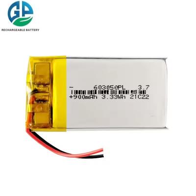 Китай KC CB IEC62133 LP603050 Пакет аккумуляторных батарей 900mAh 3.7 v Полимерная литийная батарея продается