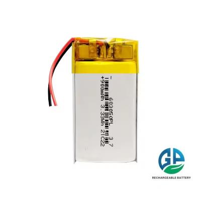 Китай KC CB IEC62133 LP603050 Пакет аккумуляторных батарей 900mAh 3.7 v Полимерная литийная батарея продается