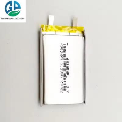 Китай KC CB IEC62133 LP603050 Пакет аккумуляторных батарей 900mAh 3.7 v Полимерная литийная батарея продается