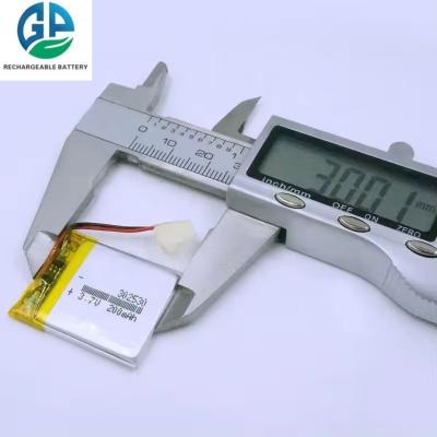 Cina 302530 3.7V 200Mah Batteria al litio ricaricabile KC UN38.3 Certificato in vendita