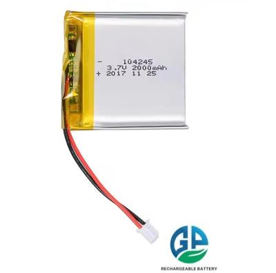 Cina KC approvato 104245 ricaricabile 3.7v 2000mah Batteria Lipo polimerica al litio di alta qualità in vendita