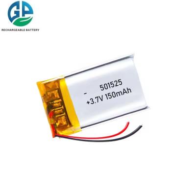 China Hoge ontladingssnelheid Batterij 30C KC Goedgekeurde herlaadbare lithium-polymerbatterij 3.7V 150mAh 501525 LiPo-batterijen Te koop