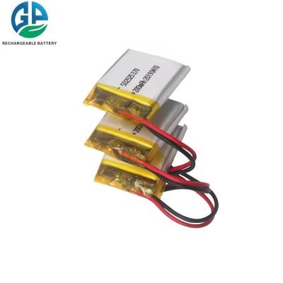 China 502525 Customized 3.7V 280mAh Li-Polymer Battery Pack with 500 Times Cycle Life for sale
