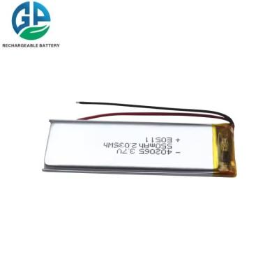 China High Discharge Rate Battery 550mAh 3.7V 30C Max60C KC 402065 550mah 3.7v Lithium Polymer Battery For Electronic Device for sale