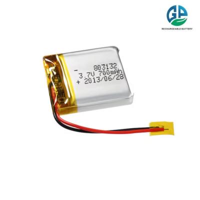 Cina Batteria ad alta velocità di scarica Batteria a piena capacità KC 3.7v 700mah Batteria ricaricabile agli ioni di litio 803132 Batteria al litio in vendita