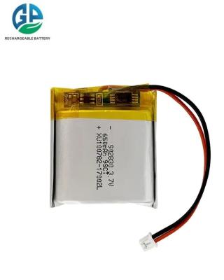 China KC IEC62133 Approve High Capacity 3.7V 650mAh Lithium Ion Polymer Battery 902830 For Radio Control Toys for sale