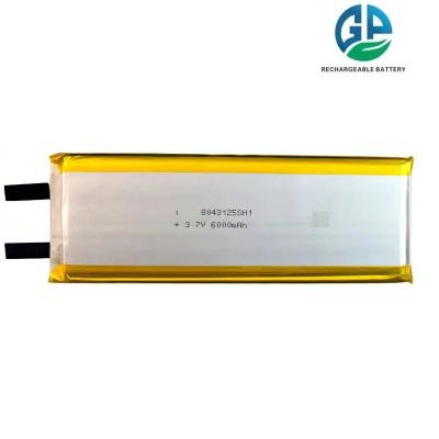 Cina Alta capacità 3.7V 22.2wh 6000mah Batteria polimerica al litio 8043125 Batteria ricaricabile ad alta energia Densty Lipo in vendita