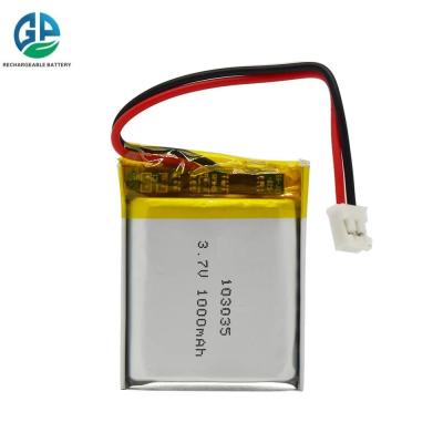 Cina Ricaricabile KC CE 103035 3.7v 1000mah Batterie Lipo Batterie al litio polimeriche 1000mah 3.7v in vendita