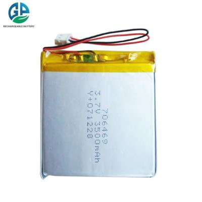 China High Discharge Rate Battery 30CMax60C Rechargeable High Capacity 706469 3.7V 3500mAh Lithium Polymer Lipo Battery For Smart Phone for sale