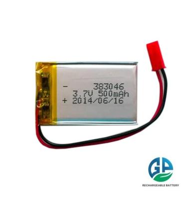 Cina 3.7v 500mah batteria Li-polimero di litio 383046 Li-polimero KC ricaricabile batteria Li-po in vendita