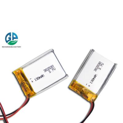 China Rechargeable For Smart Watch Lithium Polymer Battery Pack KC Certified  302030 682030 502030 602025 Rechargeable Lithium li ion polymer 382527 3.7v 130mah battery li-polymer cell for sale