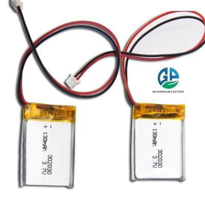China Rechargeable For Smart Watch Lithium Polymer Battery Pack KC Certified  302030 682030 502030 602025 Rechargeable Lithium li ion polymer 382527 3.7v 130mah battery li-polymer cell for sale