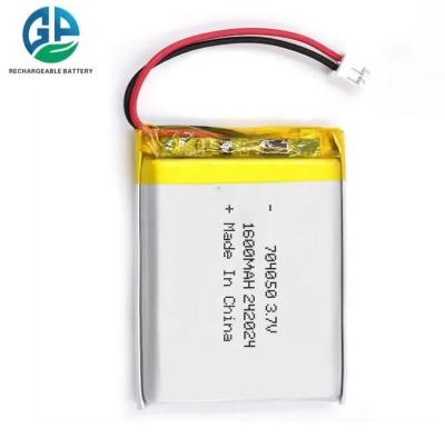中国 高放電率 バッテリー 30C 704050 3.7v 1600mah パワー リモコン 高品質 リチウムイオンポリマー デジタル バッテリー 販売のため