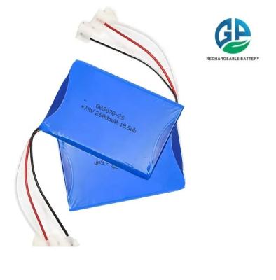 China KC UL 605070 7.4V 2500mah Li-Polymer Lipo Li-Ion Batterijpakket Slimme medische hulpmiddelen Pouch Grootte 7.4V 2500mah Cylindrische batterijcel Te koop