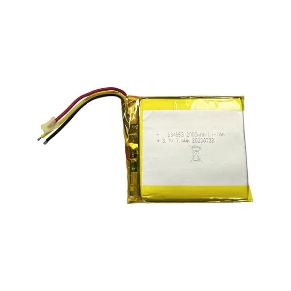 3.7v Rechargeable KC Lithium Polymer Battery 2000mah High Capacity Lipo Battery 634853 3.7v 2000mah