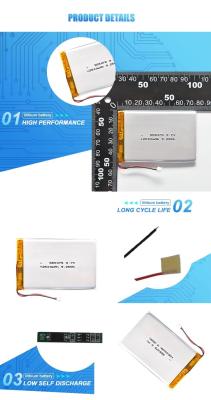 China KC aprovado Bateria Lipo 502828 Bateria 500mah 1.9wh Bateria Li-polímero Melhor preço 3.8V Bateria recarregável de lítio polímero à venda