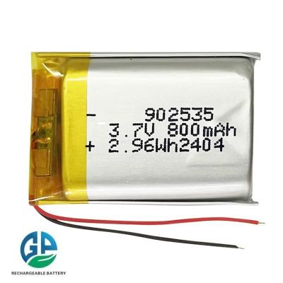 Cina Batteria ricaricabile al litio polimerico 902535 Batteria al litio 800mAh Batteria Lipo 3.7V in vendita