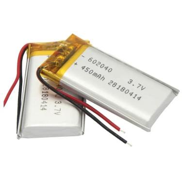Cina Batterie al litio 602040 ricaricabili con Li-polymer 3.7V 450mAh in vendita