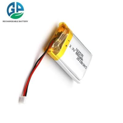 Cina KC CB IEC62133 Batteria ricaricabile LP102535 Batteria al litio Li-Ion 3.7v 880mah Batteria ricaricabile in vendita