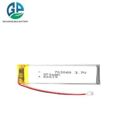 China Batería recargable Batería Li-polímero Batería de célula recargable Batería 3.7v 600mah Pack Modelo de calidad 502060 Batería de litio polímero pequeño Lipo 3.7v 600mAh Batería certificada KC en venta