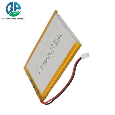 China Rechargeable Lithium Polymer Battery Cell 655081 3.7v 3200mah Rechargeable Li Ion Battery Pack For Drone for sale