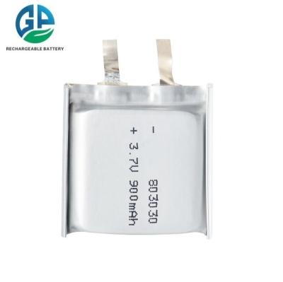 China KC CB IEC62133 Rechargeable Battery Pack 900mAh 3.7 v Polymer Lithium Battery 803030 3.7v Lipo Batterie 900mah Lithium Polymer Battery for sale