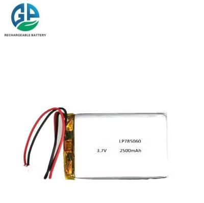 China KC Rechargeable 3.7v Lithium Polymer Battery Li Ion Lipo Battery 2500mah Lipo Battery 3.7v 2500mah 785060 3.7v 2600mah 3000mah Lithium Polymer Rechargeable Battery for sale