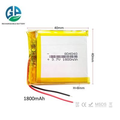 중국 높은 방출 속도 배터리 30C Max60C 재충전 6.6wh 리?? 폴리머 배터리 1800mAh 804040 포스 핸드헬드 게임 플레이어용 재충전 판매용