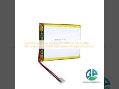 High Discharge Rate Battery 3.7V 1800mah 30C Max60C Rechargea 6.6wh 505060 Lipo Battery For Agriculture Drone