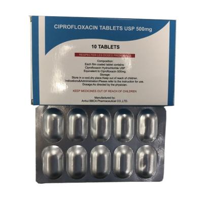 Comprimes 500mg 750mg Ciprofloxacin Hydrochloride Tablets